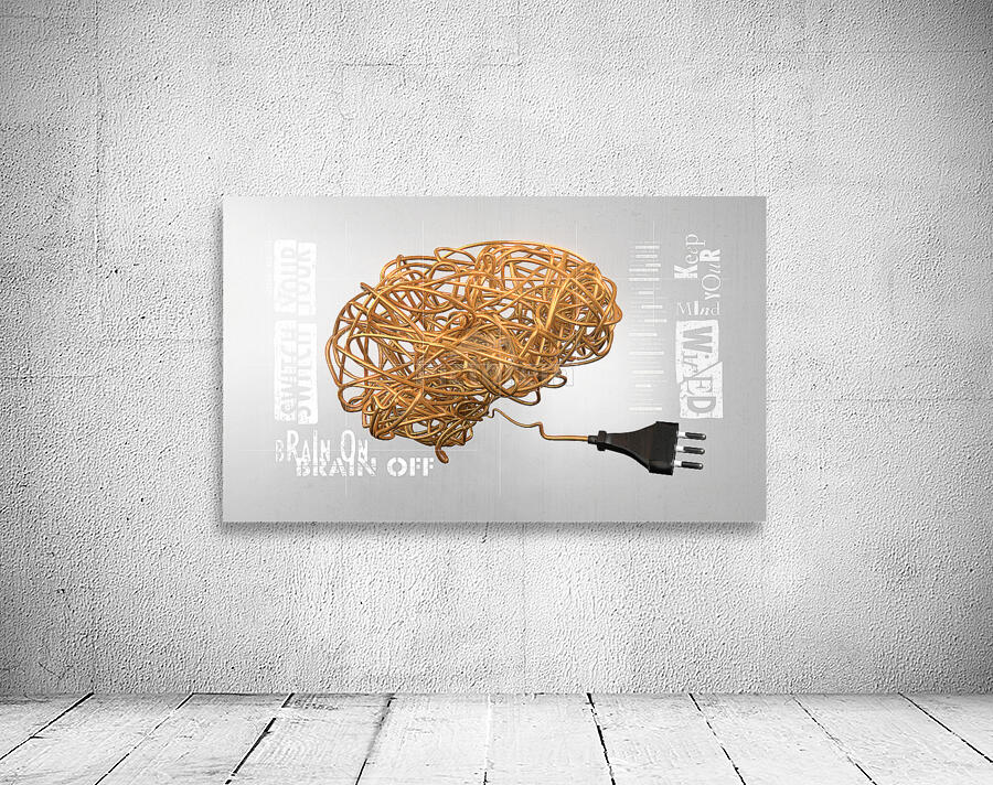Electrical brain by iRT Wall Art