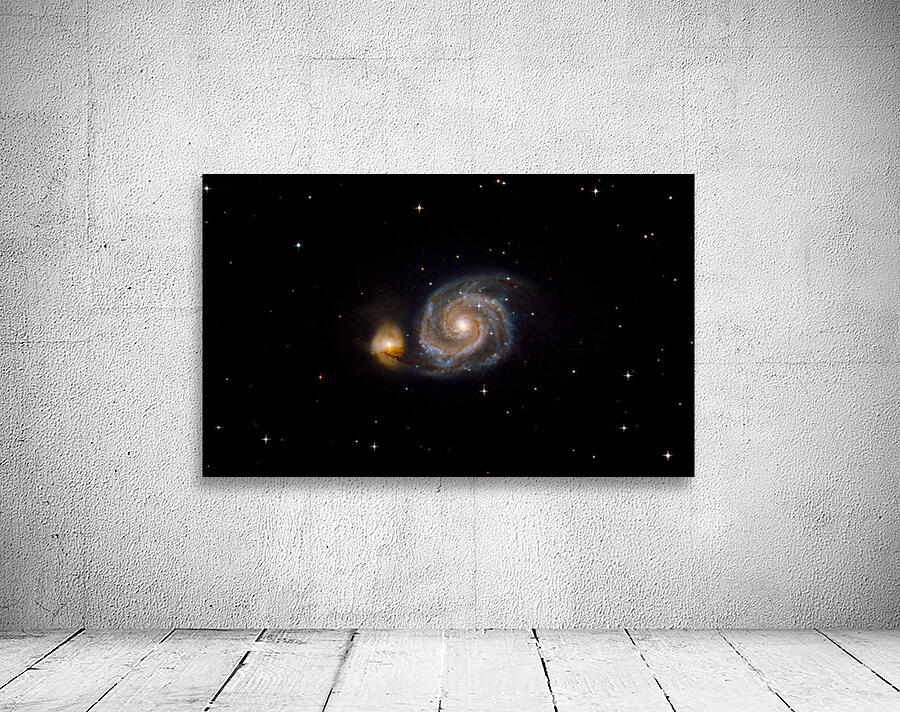Whirlpool Galaxy M51 and NGC 4277 by Roy von Dohlen Photography Wall Art