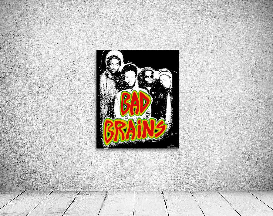 Bad brain stencil design by MikeNKoch Wall Art