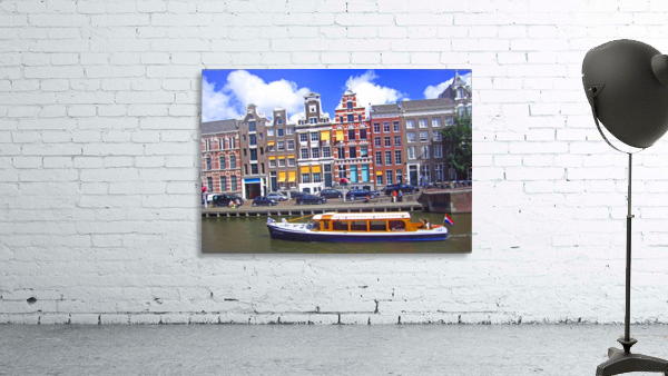 Tilted Buildings in Amsterdam by Gods Eye Candy Wall Art