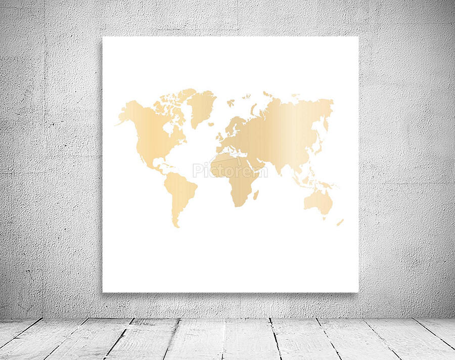 ASH WORLD MAP by rizu_designs Wall Art