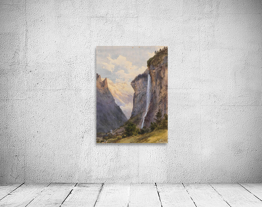 Der Staubbachfall in Lauterbrunnen [Schweiz] [1869] by Edward Theodore ...