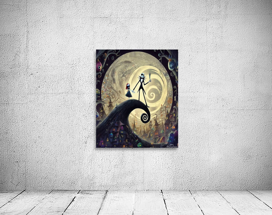 The Nightmare Before Christmas by JuliaLSchroder Wall Art