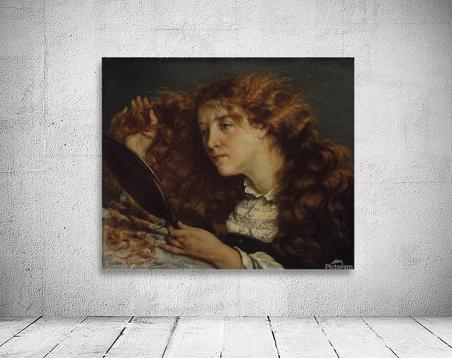 Jo. La Belle Irlandaise [1865–66] by Gustave Courbet [1819–1877] by MyCozyFineArt Wall Art