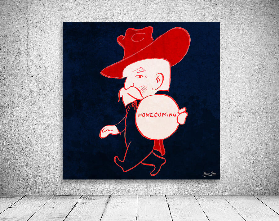 1950s Colonel Reb Cartoon Art by Row One Brand Wall Art