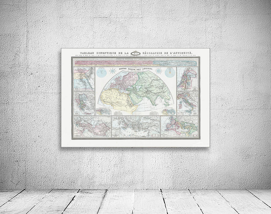 Map of the Ancient Civilizations by History In Your Home Wall Art