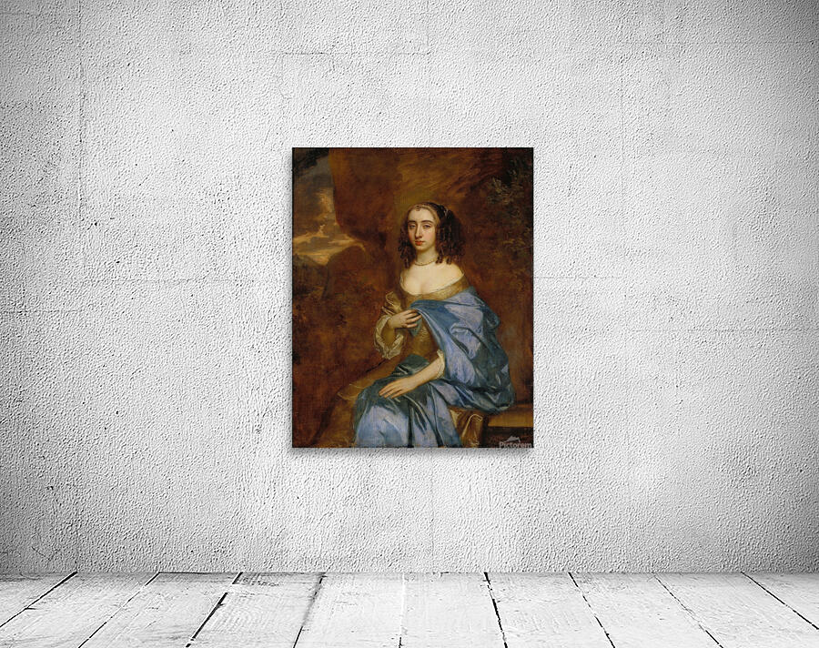 Portrait of a Lady with a Blue Drape [circa 1660] by Sir Peter Lely ...