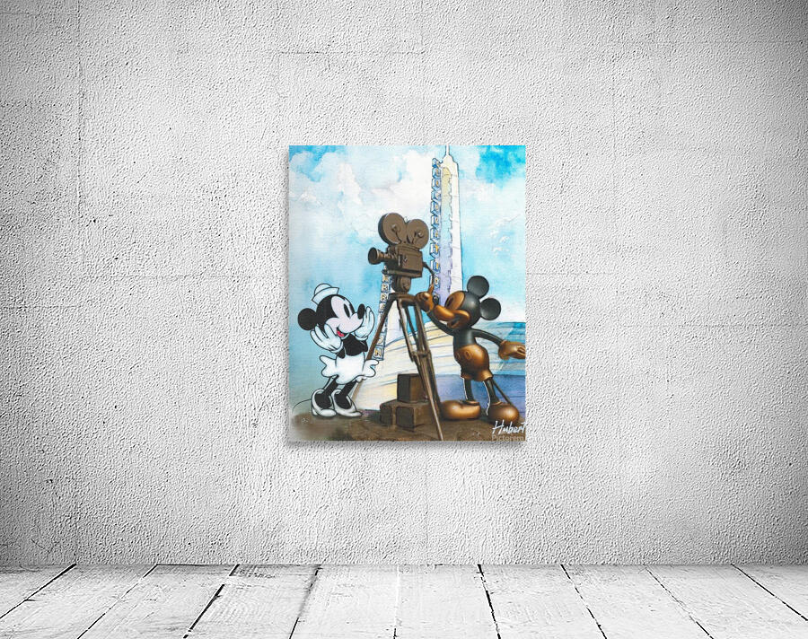 The photographer and his model in Celebration by Hubert ABITBOL Wall Art