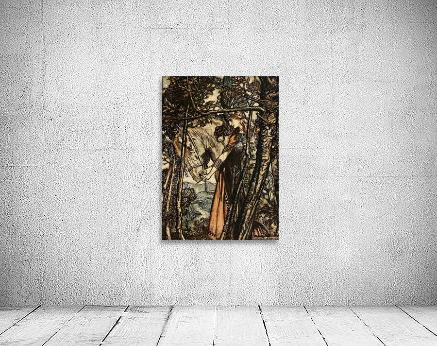 Brunhilde Led Her Horse from the Ring Cycle by Arthur Rackham by ...