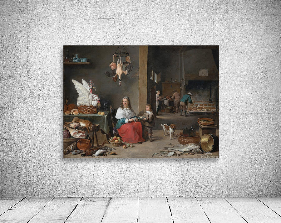 Kitchen Interior [1644] by David Teniers The Younger [1610–1690] by ...