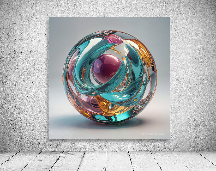 Layers of Glass by Aniima Illussiya Wall Art