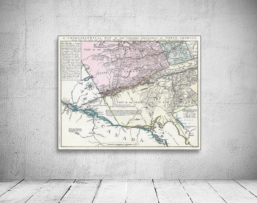 1780 Revolutionary War Map of Vermont and New Hampshire by History In ...