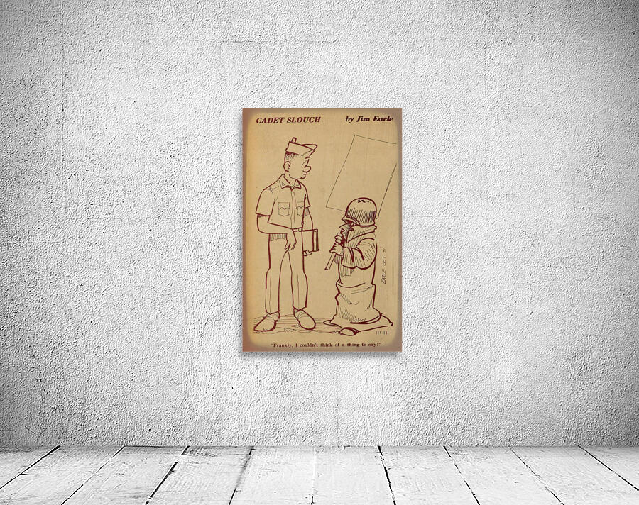 1971 Cadet Slouch Jim Earle Cartoon Art by Row One Brand Wall Art