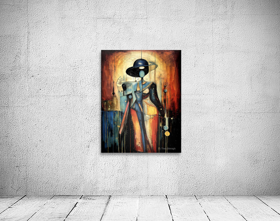 Tiny Head and Big Hat by Thea Menagh Wall Art