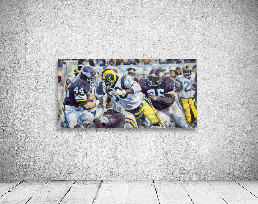1978 Vikings and Rams Art by Row One Brand Wall Art