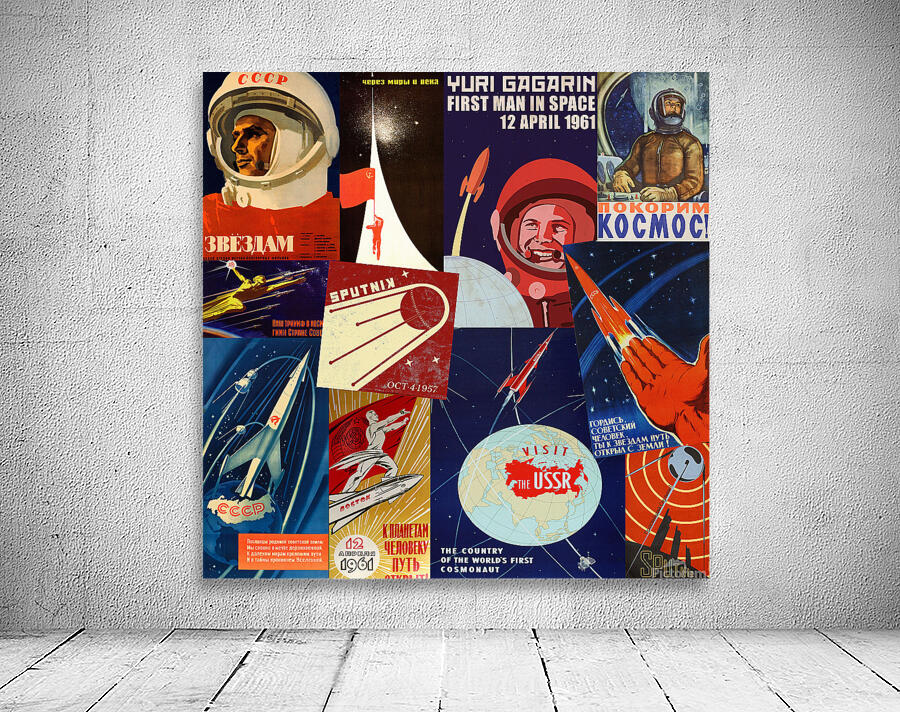 Russian Space Posters by Andrew Ohms Wall Art