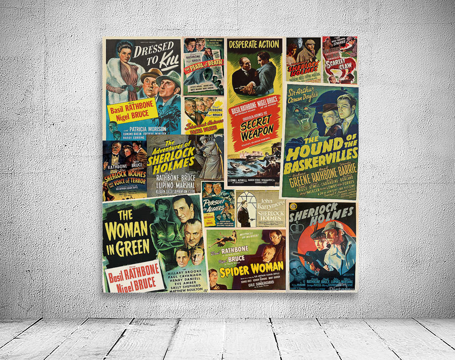 Sherlock Holmes Movie Posters by Andrew Ohms Wall Art