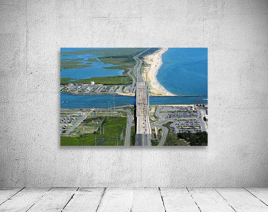 North South Aerial View of the Indian River Inlet Bridge by Bill ...