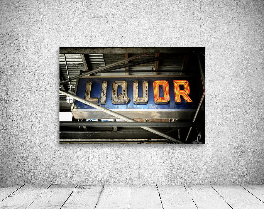 Liquor Sign by VHughes Wall Art