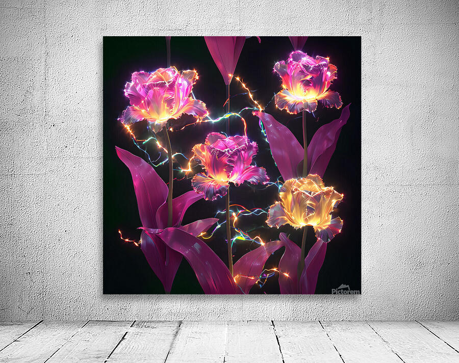 Electro Blooms III by Elliarna Wall Art