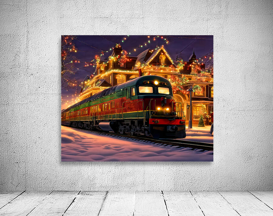 SANTAS TRAIN by Digicam Wall Art