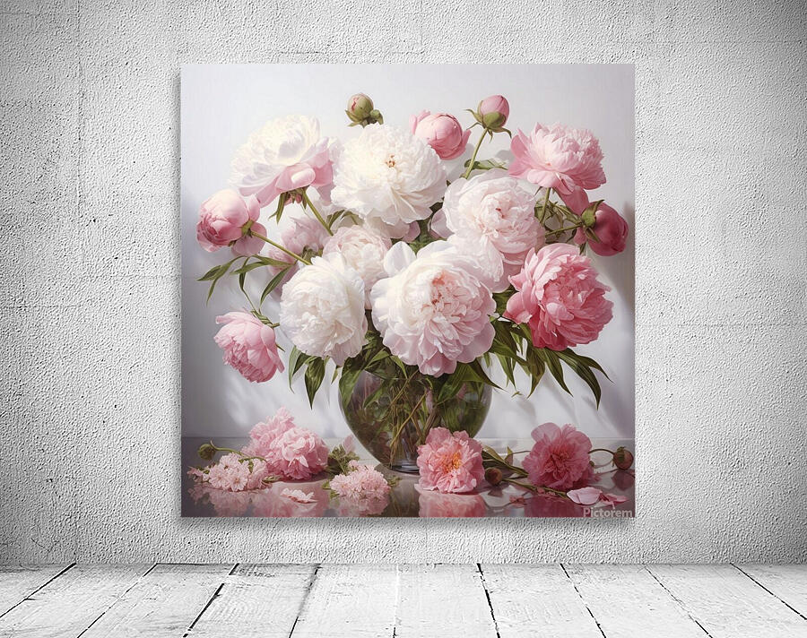 Peonies 1 by Elliarna Wall Art