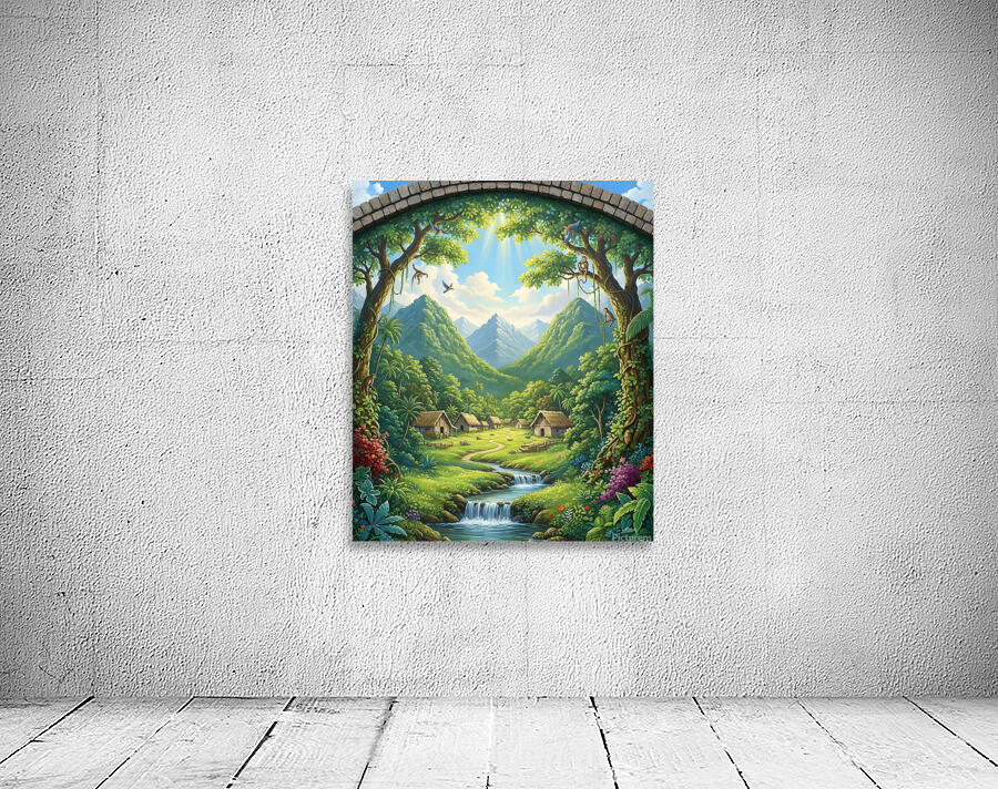 Enchanted Forest Village Gateway by HJKDESIGNER Wall Art
