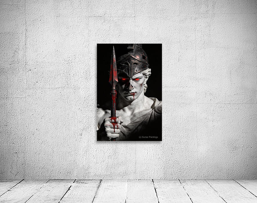 Ares: When War Looks Back at You by Sumer Paintings Wall Art