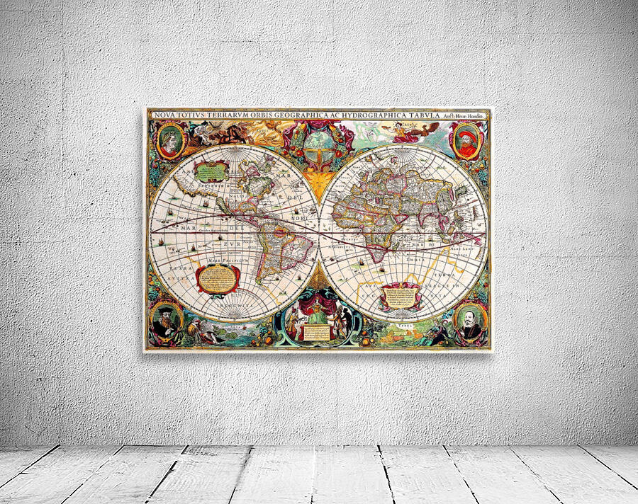 Ancient World Map 7 by Culturio Wall Art