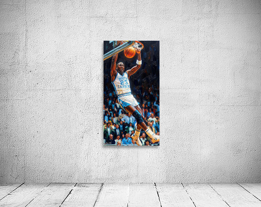 Michael Jordan Two Hand Throw Down by Row One Brand Wall Art