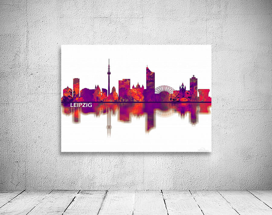 Leipzig Germany Skyline by Towseef Dar Wall Art