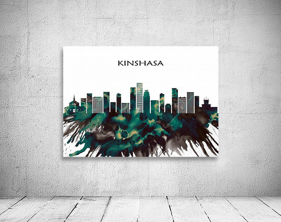 Kinshasa Skyline by Towseef Dar Wall Art