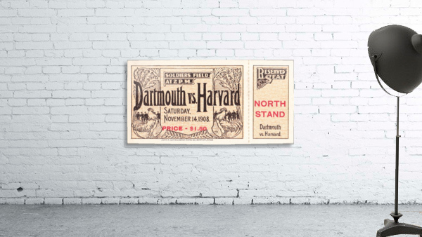 1908 Dartmouth vs. Harvard by Row One Brand Wall Art