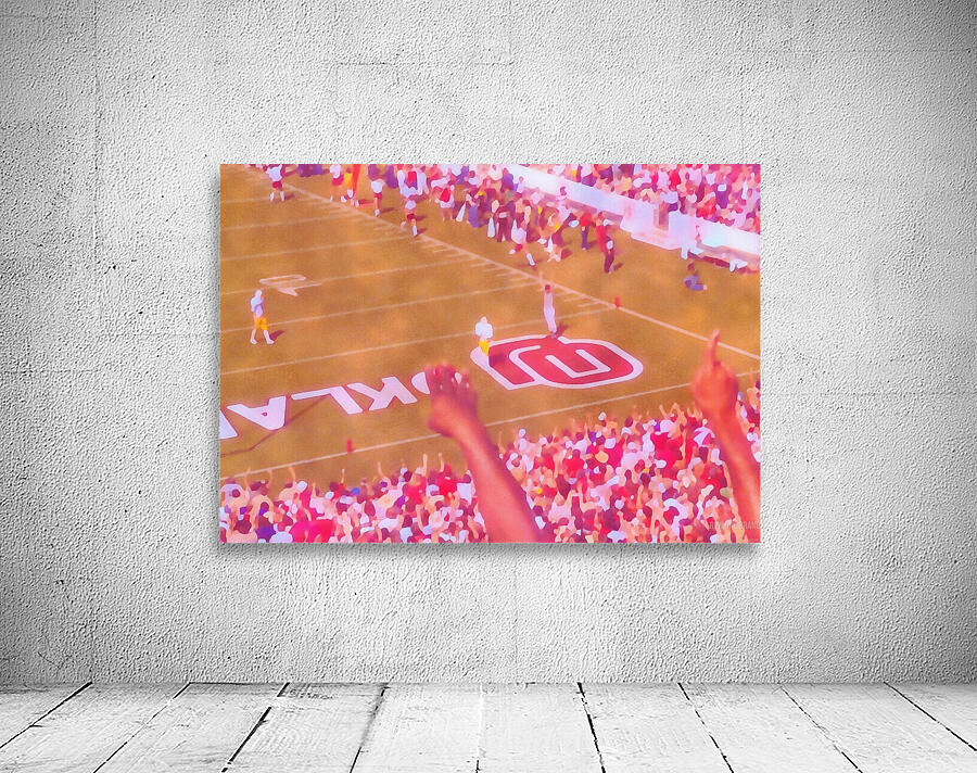 1980s Oklahoma Football Owen Field TD by Row One Brand Wall Art