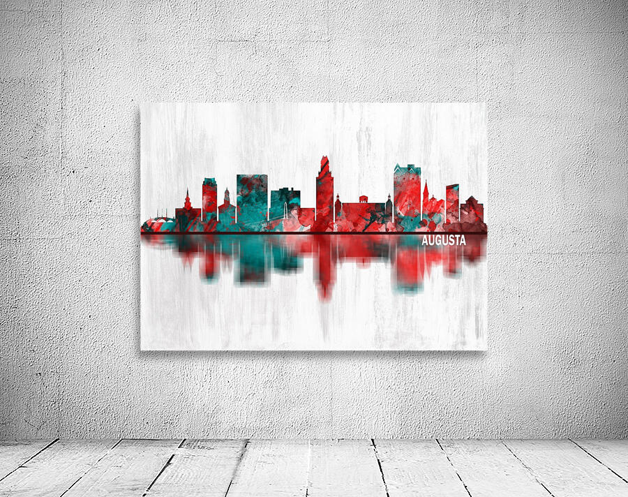 Augusta Georgia Skyline by Towseef Dar Wall Art