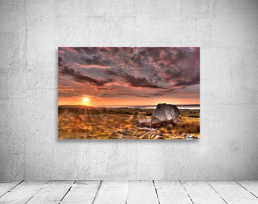 Arthurs stone Gower Swansea by Leighton Collins Wall Art