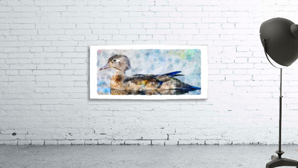 Duck in Lake by George Bloise Wall Art