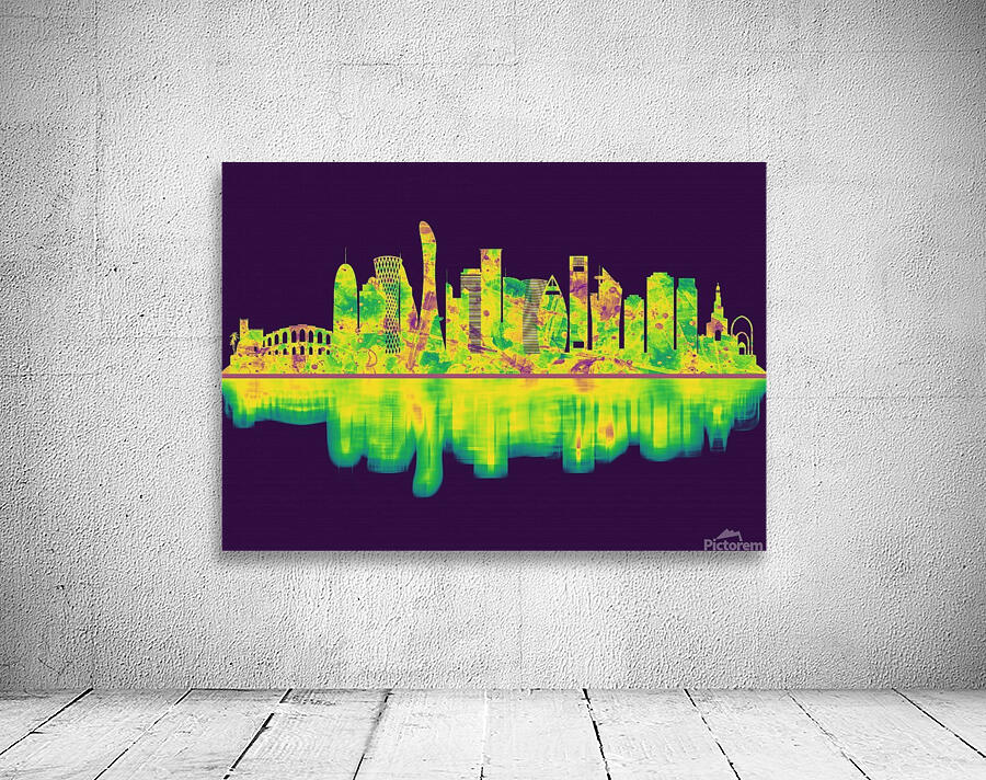 Doha Qatar Skyline by Towseef Dar Wall Art