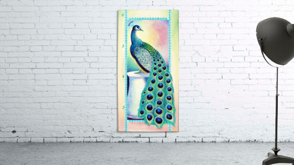 Bright Peacock Growth Chart by Geneva Price Wall Art