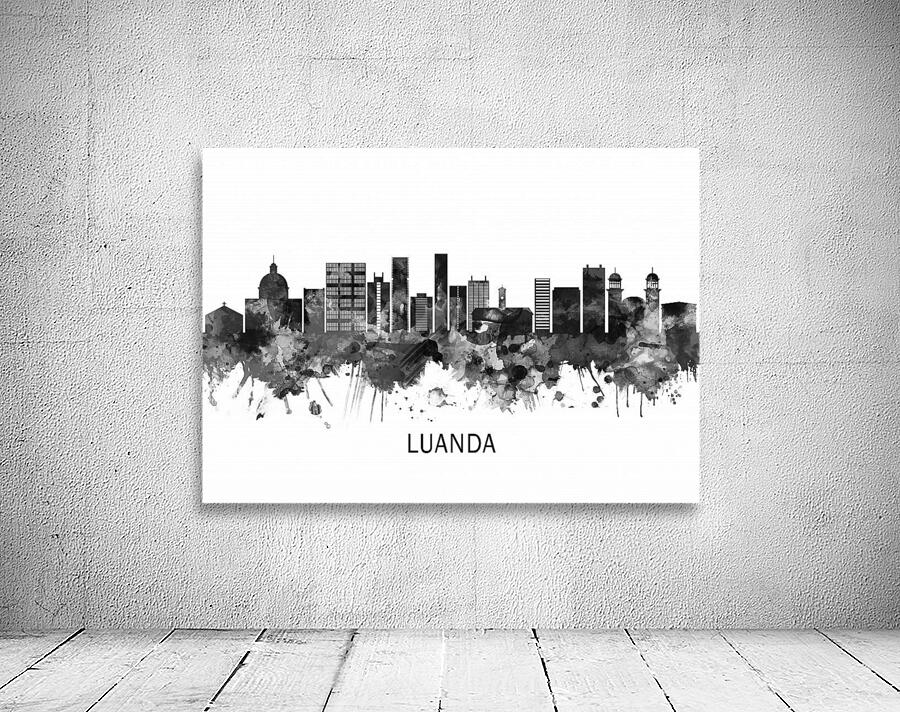 Luanda Angola Skyline BW by Towseef Dar Wall Art
