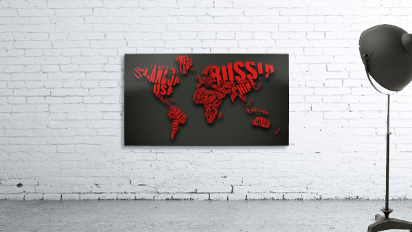 World Map by Alex Pell Wall Art