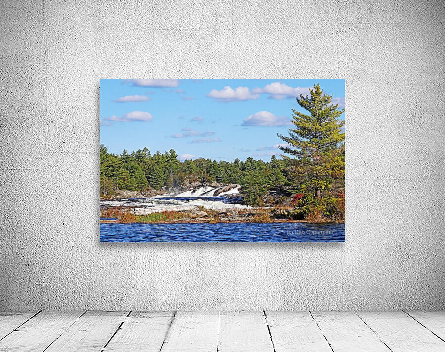 Moon River Waterfalls Surrounded By Pine by Deb Oppermann Wall Art