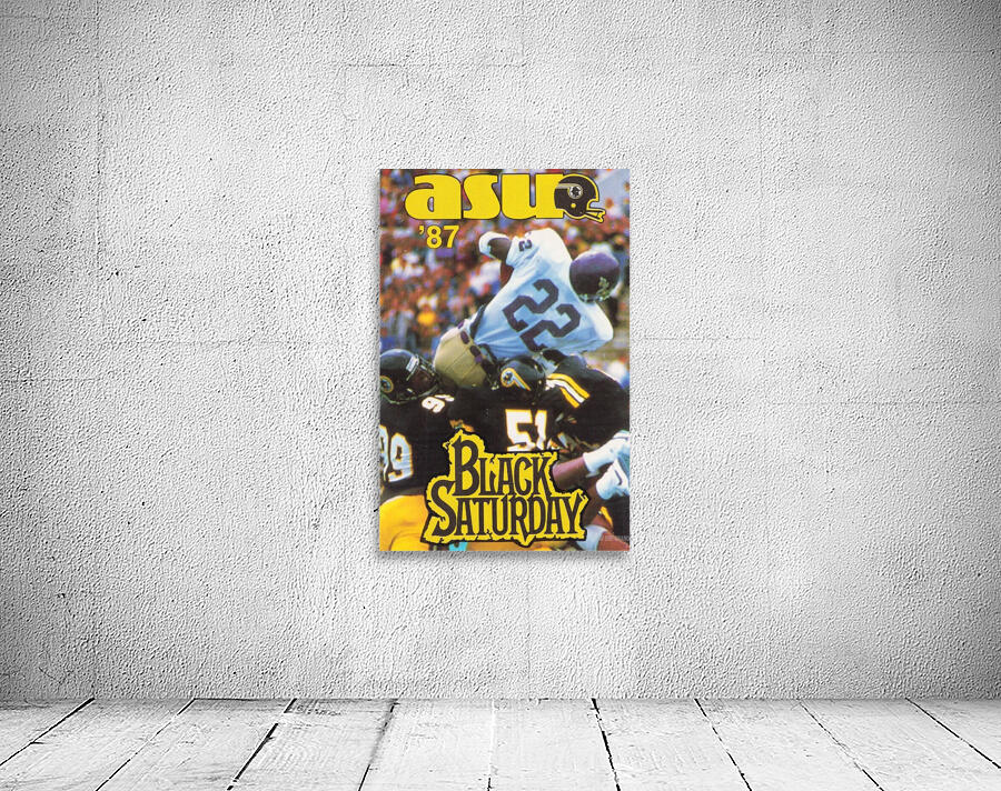 1987 Appalachian State Football Poster by Row One Brand Wall Art