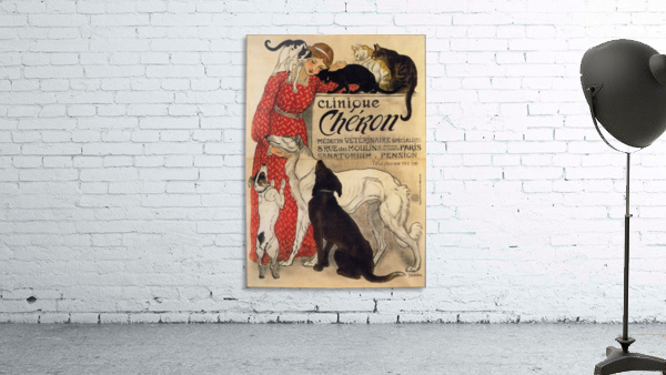 Clinique Cheron Original Poster by VINTAGE POSTER Wall Art