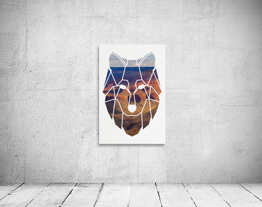 Grand Canyon wolf by Giulio Bardelli Wall Art