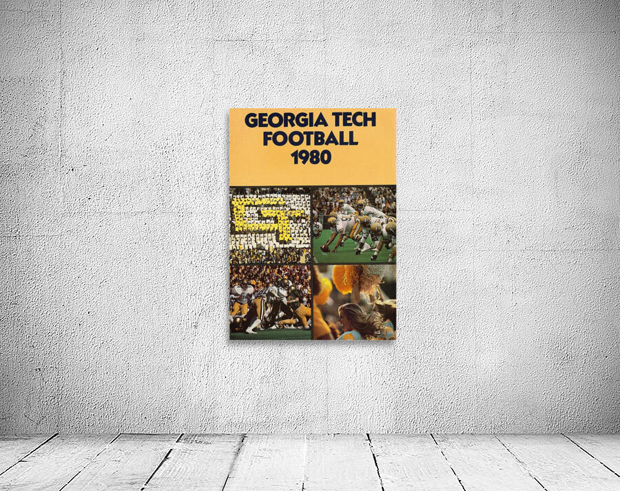 1980 Georgia Tech Football Poster by Row One Brand Wall Art