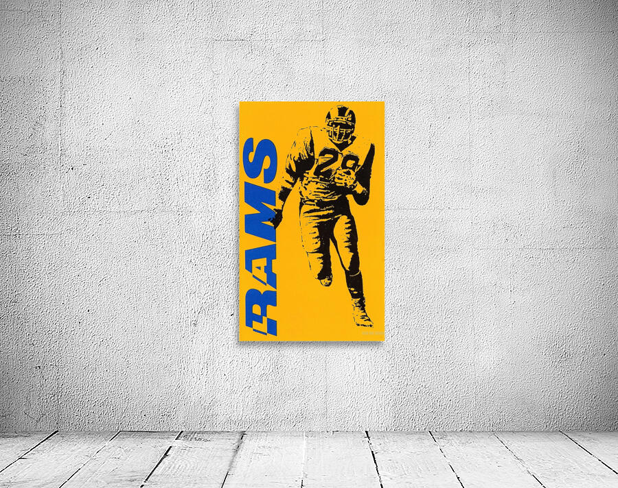 1986 LA Rams Football Poster by Row One Brand Wall Art
