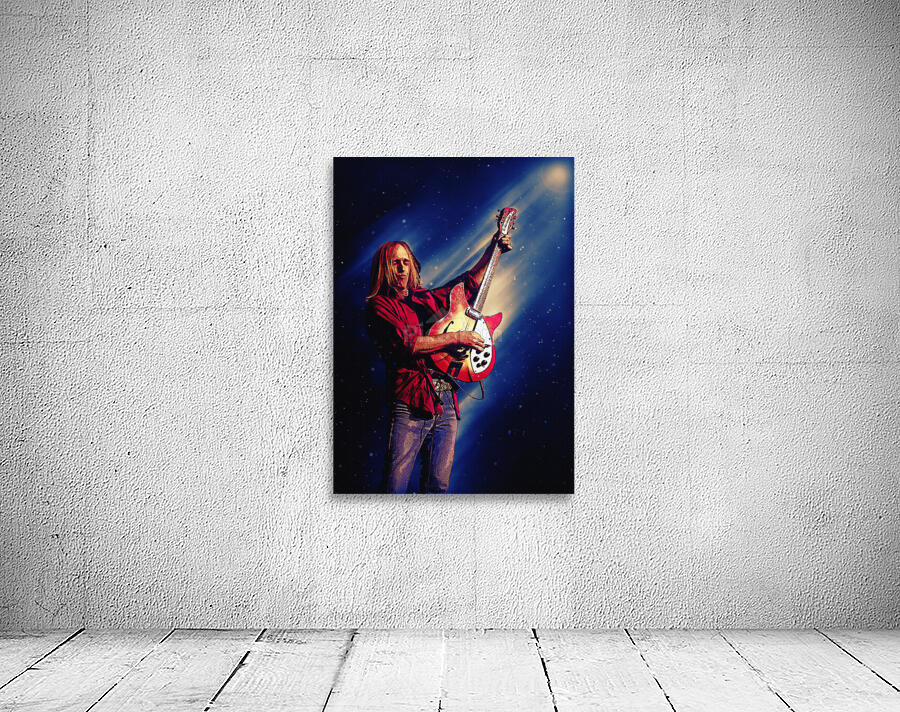 Tom Petty standing official with the guitar by Gunawan Rb Wall Art
