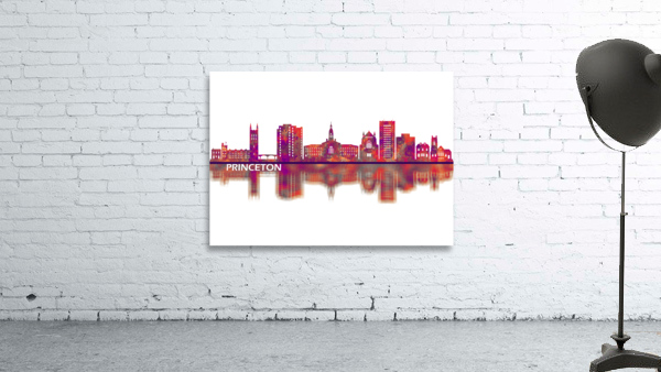 Princeton New Jersey Skyline by Towseef Dar Wall Art