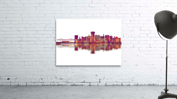 Springfield Missouri Skyline by Towseef Dar Wall Art